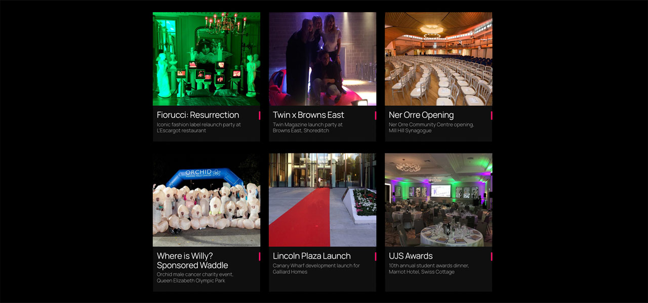 Event Case Studies – Sound Division, London